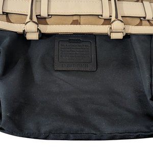 Coach | Bags | Coach Hamptons Signature Leather Leopard Carryall ...